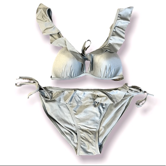 No Boundaries | Swim | No Boundaries Mixed Size Sage Green Silk Bathing ...